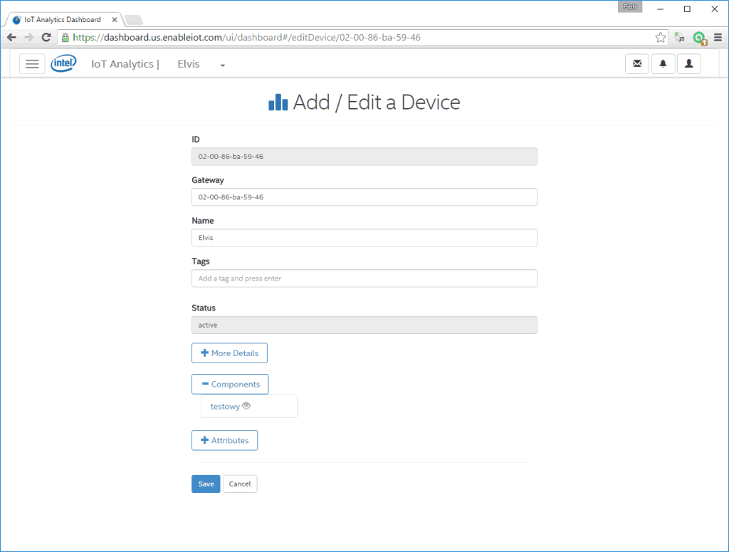 Kurs Intel Edison – Konfiguracja Intel IoT Analytics • FORBOT