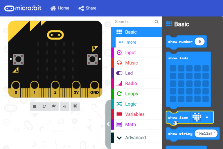 Kurs micro:bit – środowisko i pierwsze programy • FORBOT