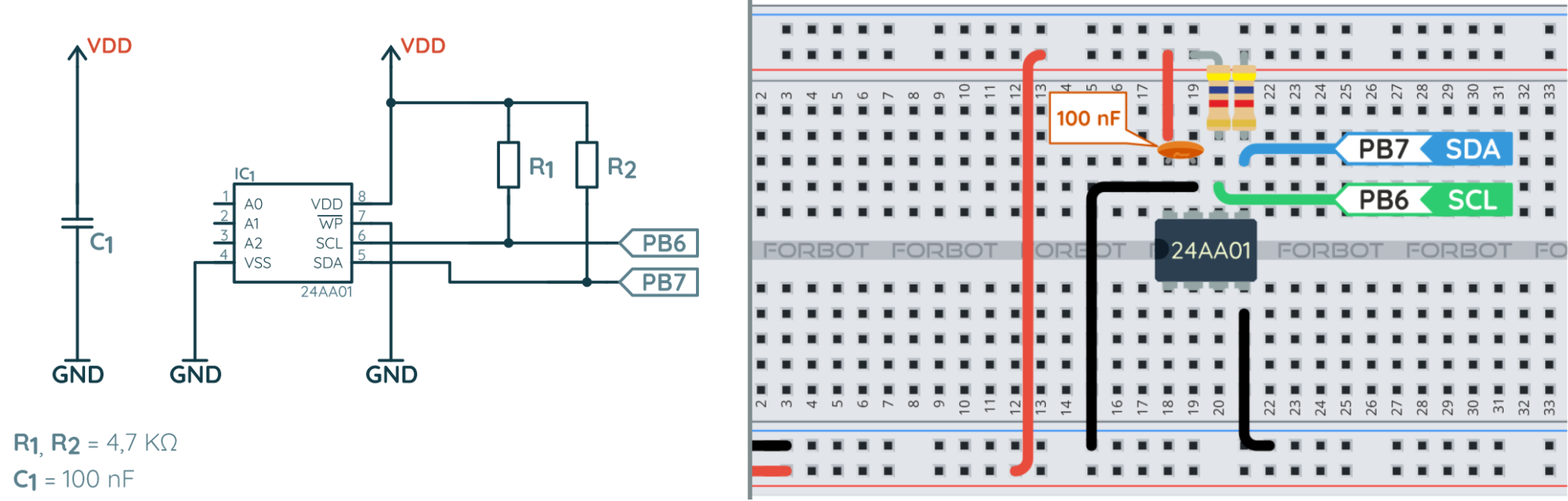 Kurs STM32L4 – zewnętrzna pamięć EEPROM (I2C) • FORBOT