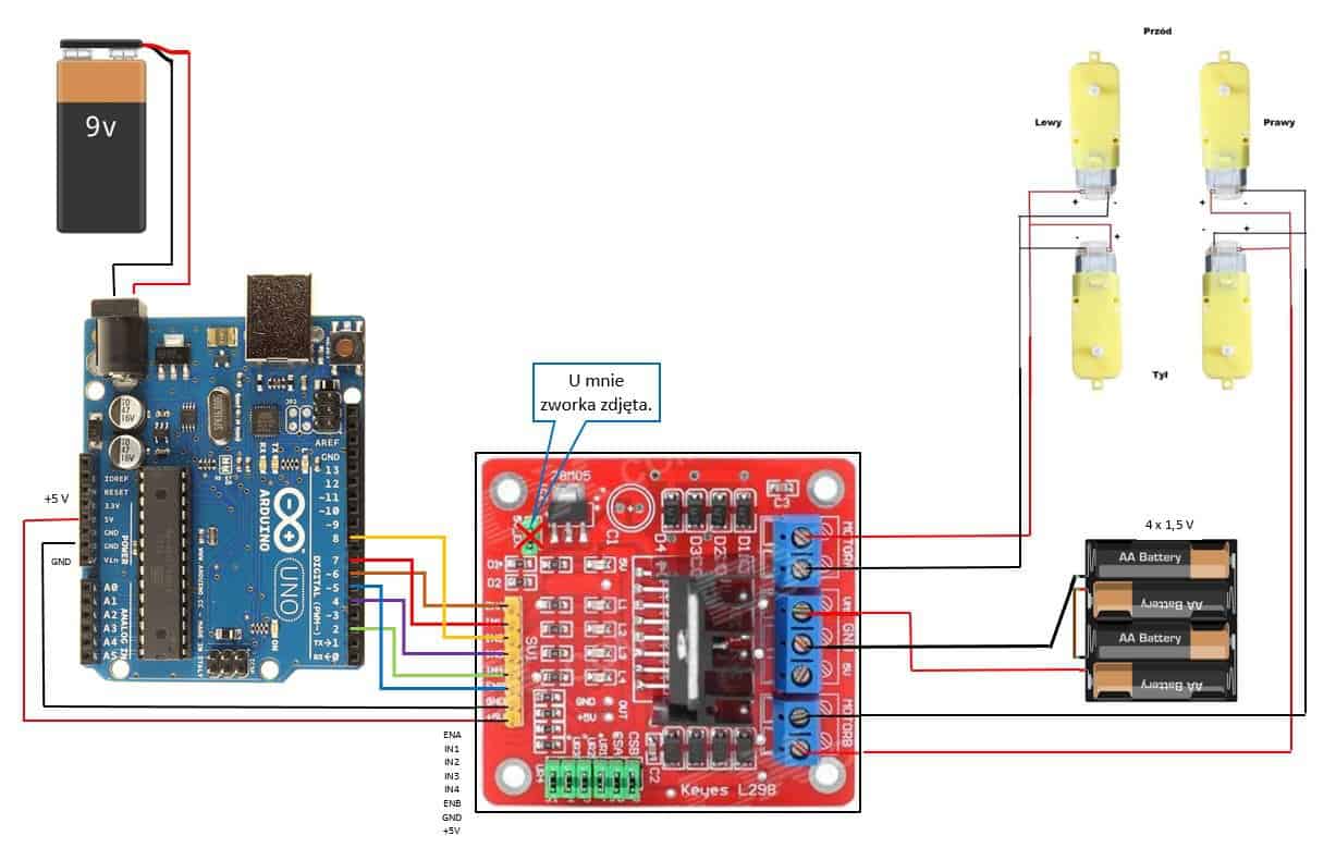 Arduino 4WD Car Kit - jak to uruchomić? - Arduino i ESP - FORBOT