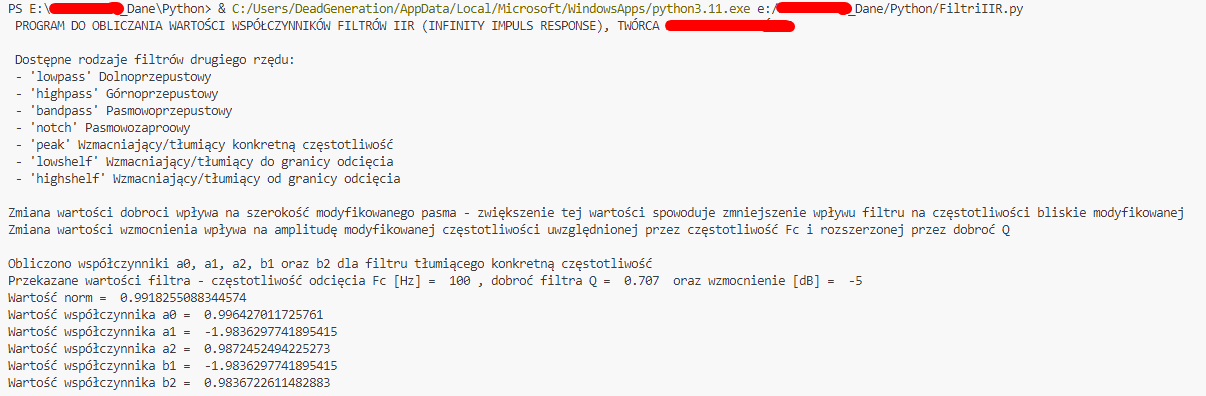Python vs pure C, różne wyniki obliczeń w visual studio z pythonem a obliczenia przez ...